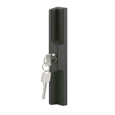 CRL Black Outside Pull and Keyed Locking Unit Multiple Screw Hole Patt ...