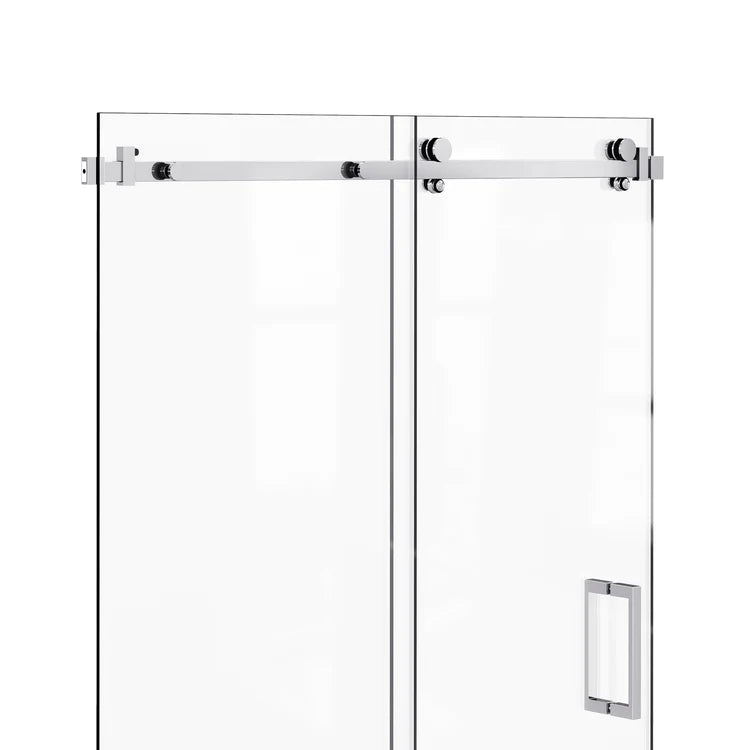 ASTRO 48" Stainless Steel Square Sliding Shower Door System – Home ...
