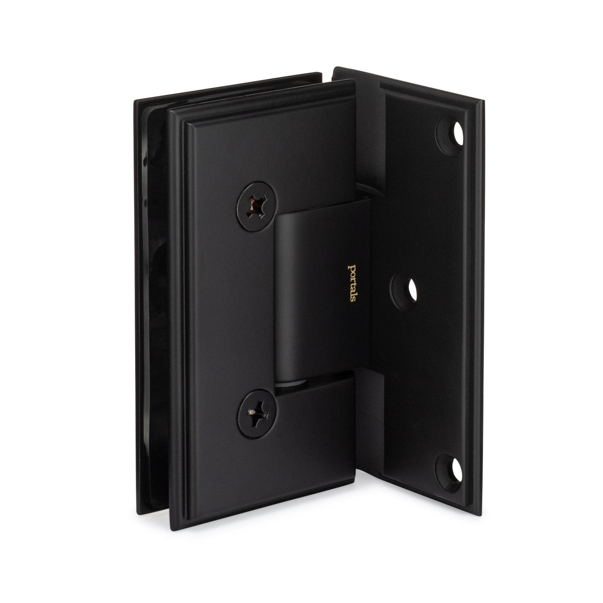 Symphony Heavy Duty 90 Degree Wall-Glass Hinge with Offset Backplate ...
